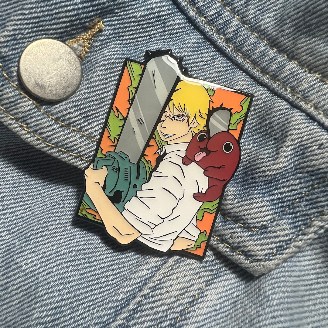 Chainsaw Man Pin Badge Denji & Pochita Manga Panel Pin, Anime, Manga - Etsy