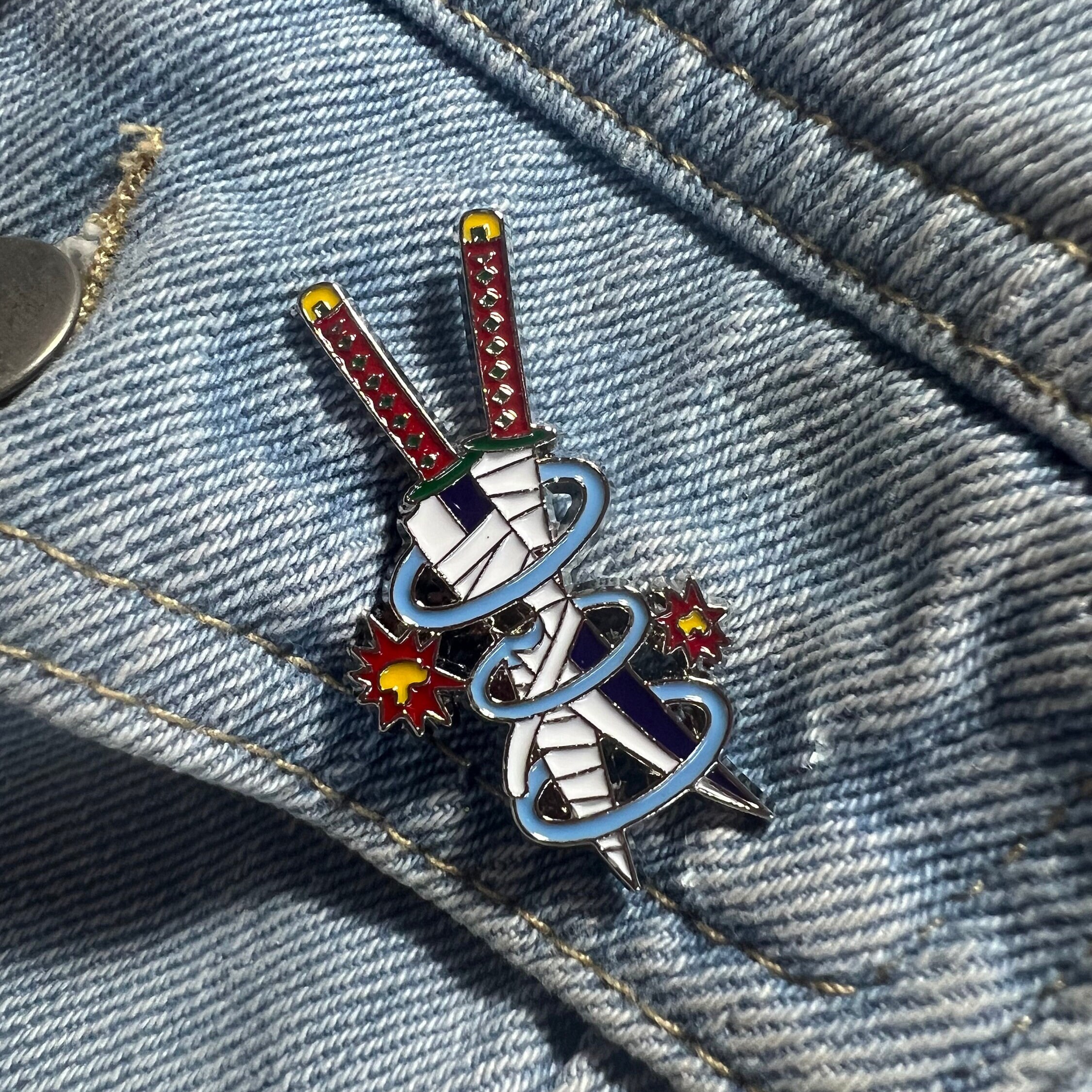 Sword Pins Demon Slayer Manga Anime Obanai Rengoku - Etsy UK