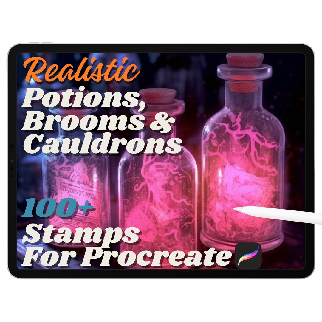 100 Realistic Potion Bottle Procreate Stamp Magic Potion - Etsy