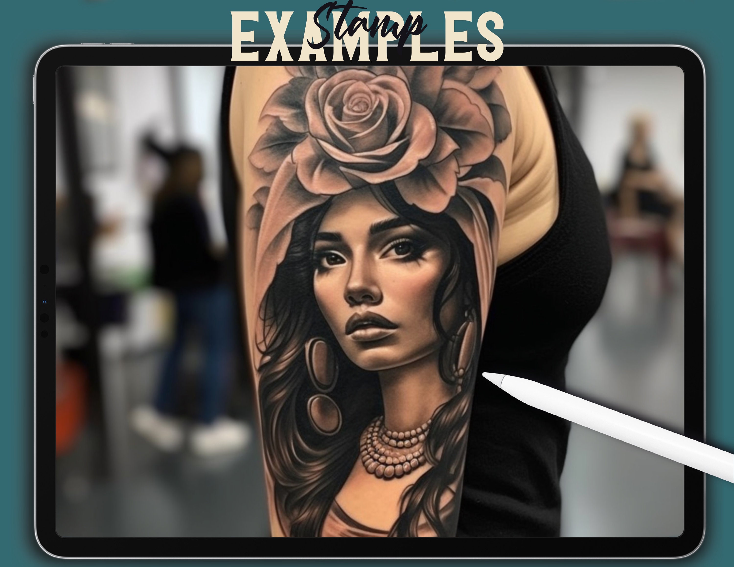 100 Chicano Women Procreate Stamps, Chicano Art Brushes for Procreate ...