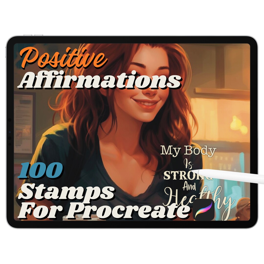 Short Positive Affirmations to Start the Day Procreate Stamps Tuesday ...