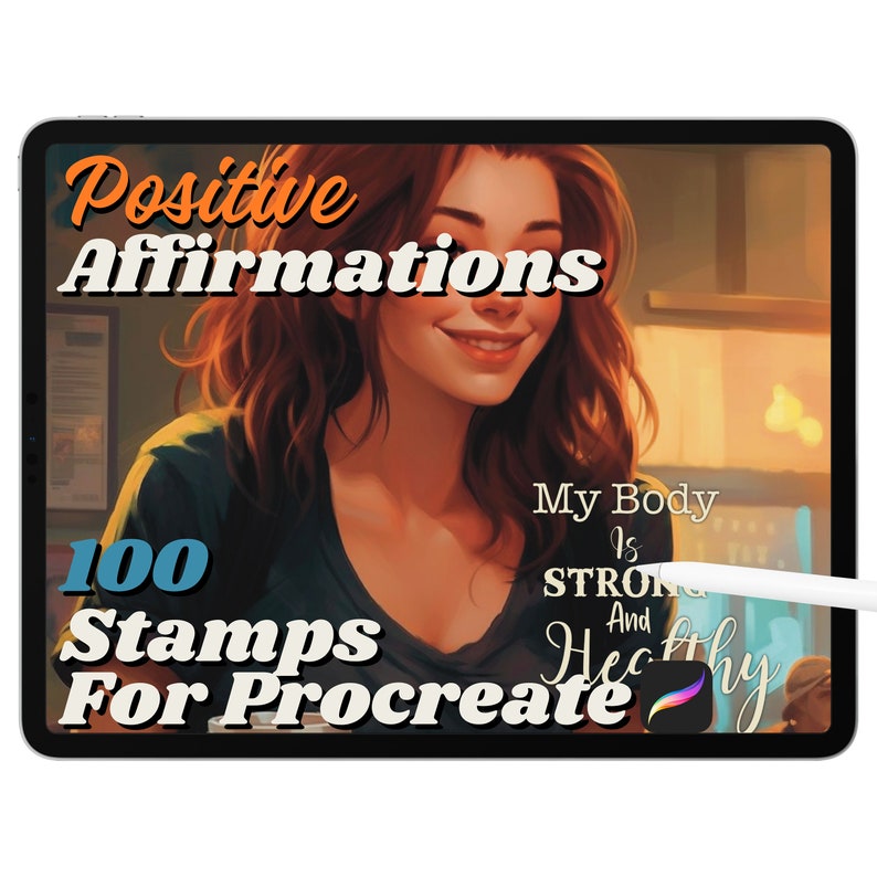 Short Positive Affirmations to Start the Day Procreate Stamps Tuesday ...