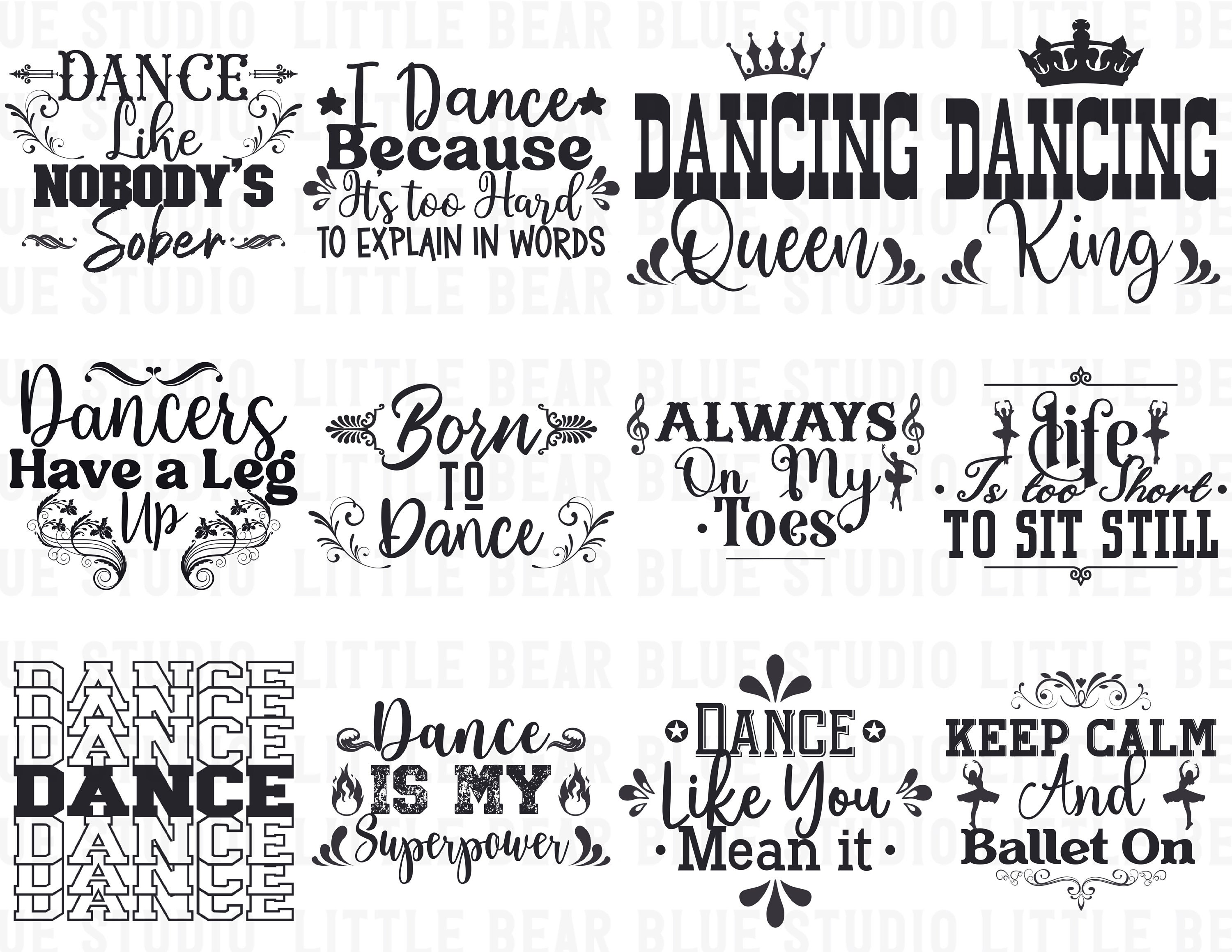 Funny Dance Quotes Dance Teacher Quotes Procreate Stamp Brushes Digital ...