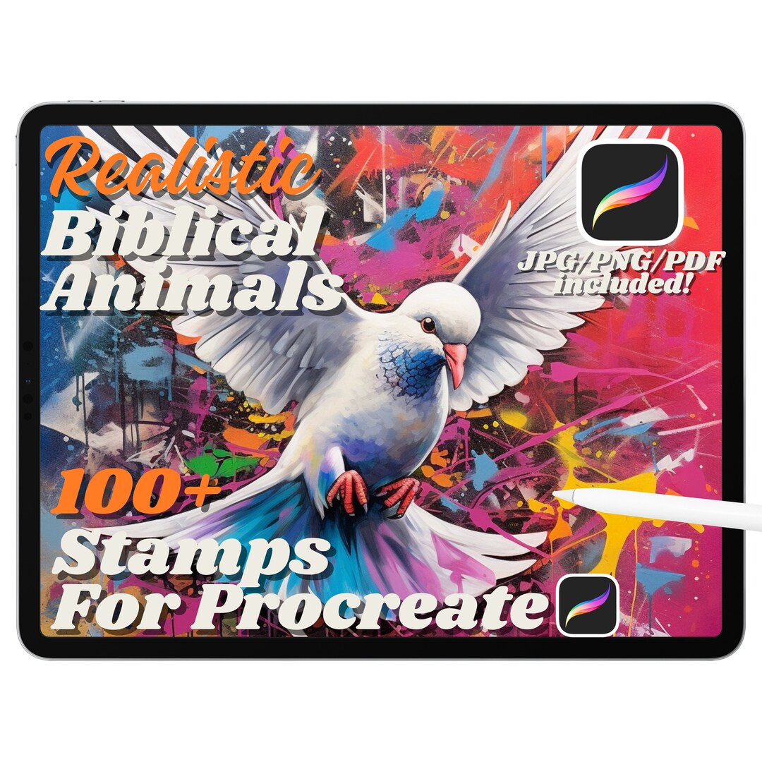 100+ Biblical Animal Stamps for Procreate, Religious Tattoo Stamp Brush ...