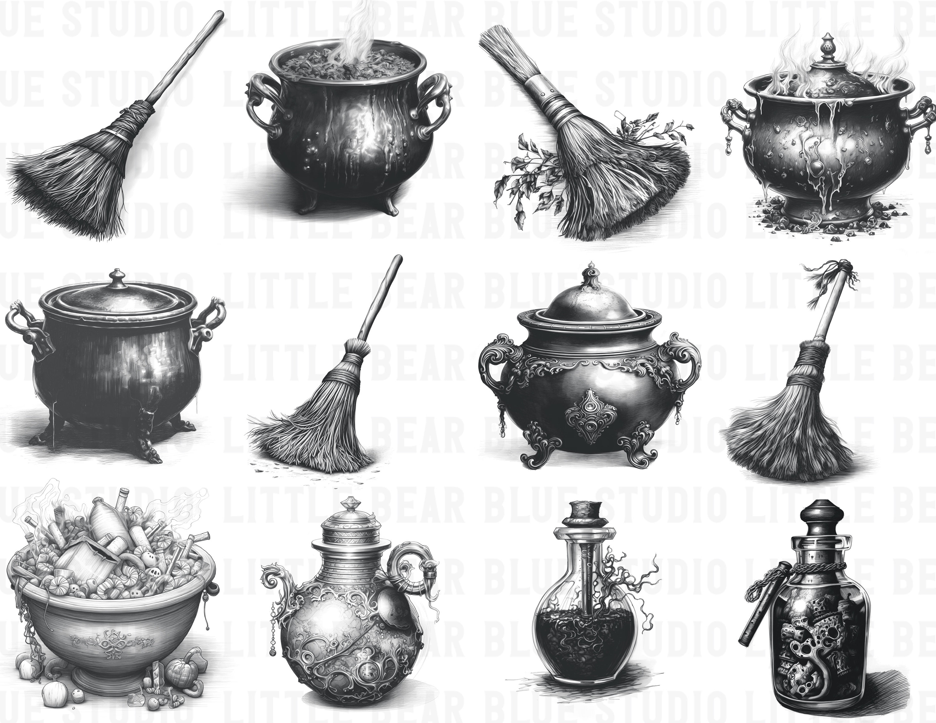 100 Realistic Potion Bottle Procreate Stamp Magic Potion - Etsy