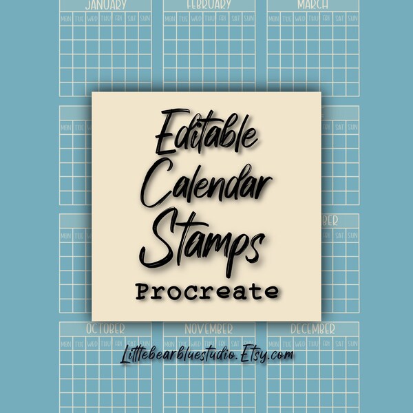 Calendar Stamp - Etsy