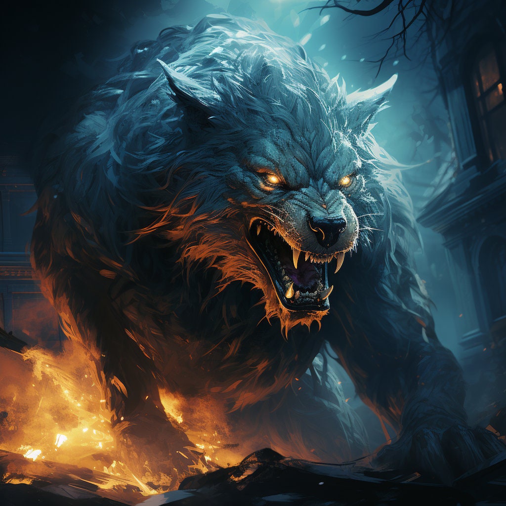 100 Realistic Werewolf Procreate Stamp Brushes, Halloween Procreate ...