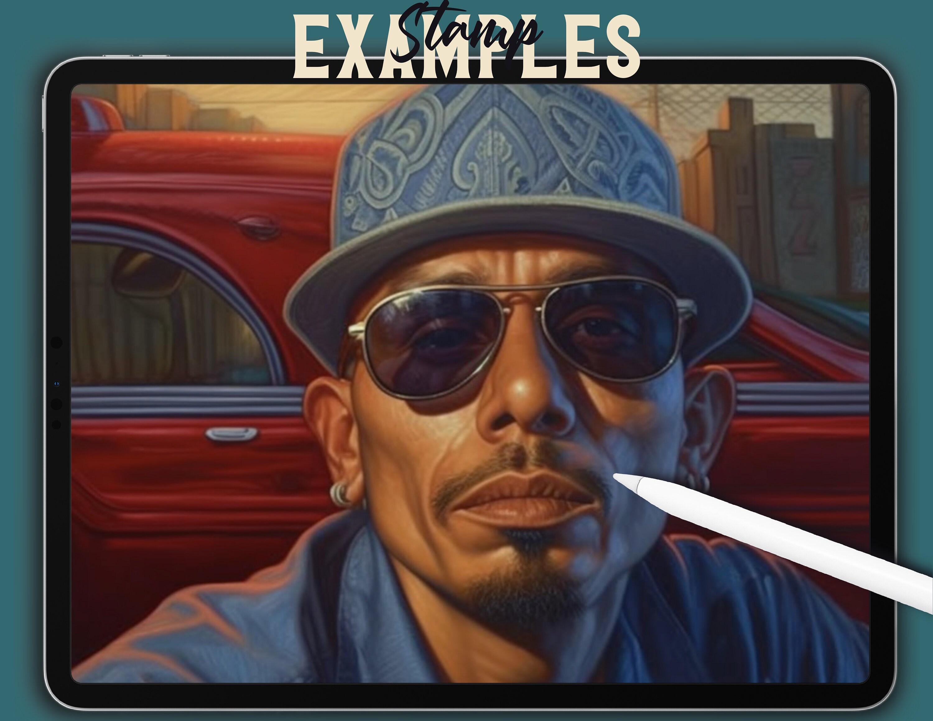 100 Chicano Men Procreate Stamps, Chicano Art Brushes for Procreate ...