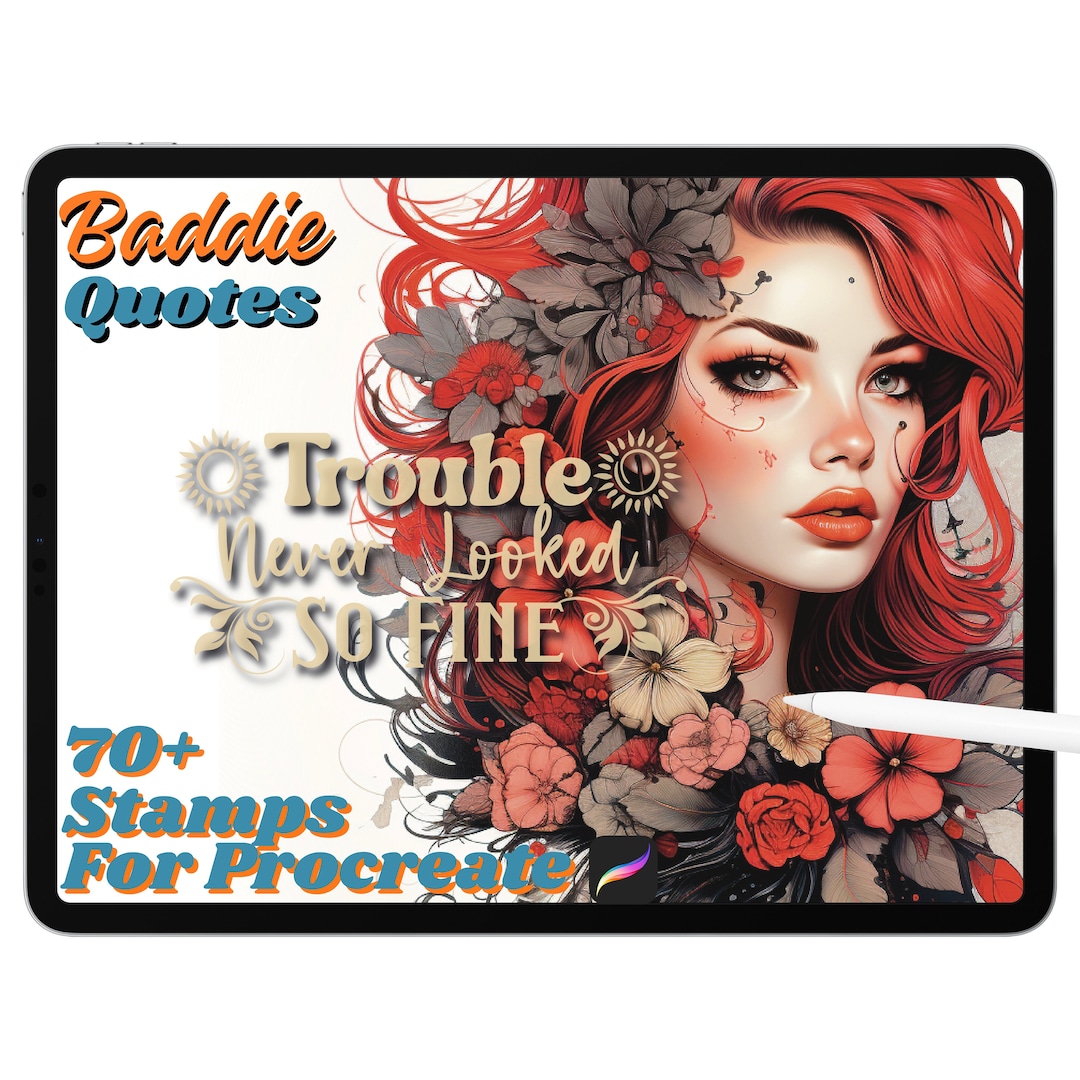60 Baddie Quotes and Baddie Captions Procreate Stamps | Confident Sassy ...