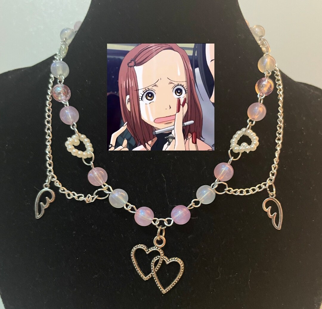 Hachi Beaded Chain Necklace Nana Anime Lobster Clasp Stars