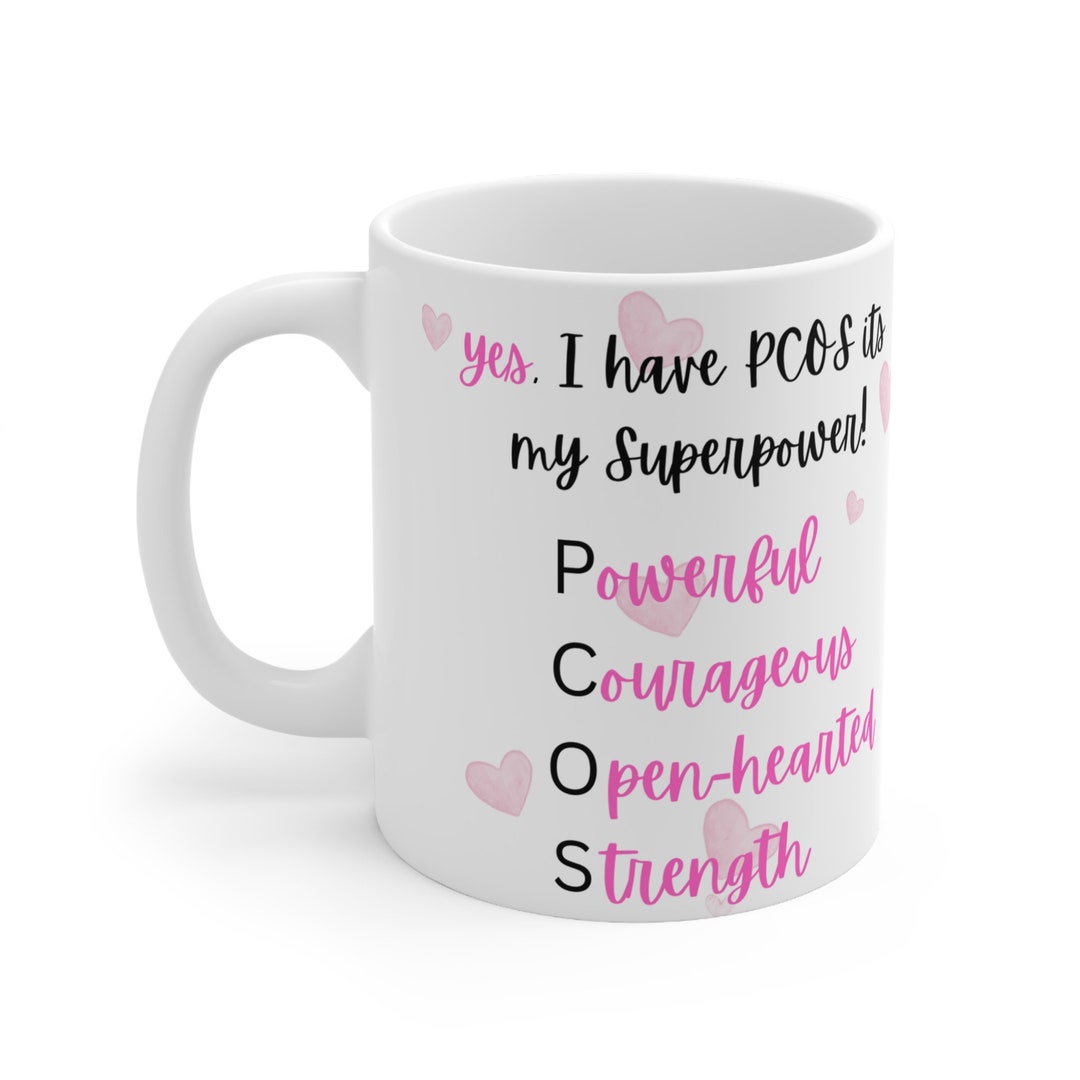PCOS Awareness Coffee Mug PCOS Warrior Women Empowerment Coffee Mug ...