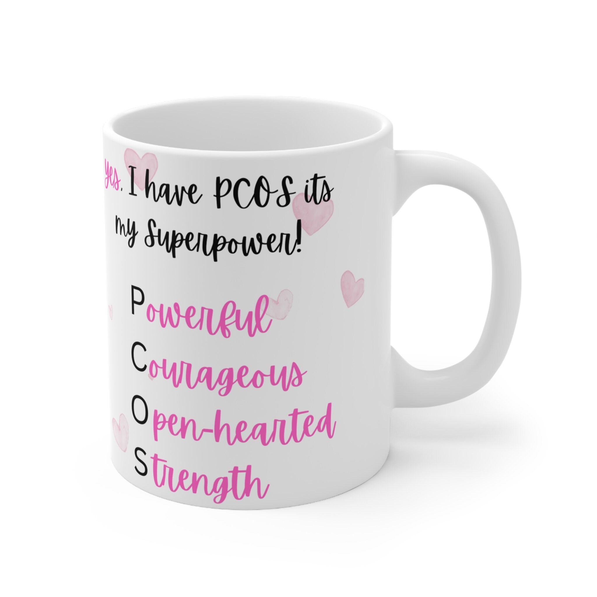 PCOS Awareness Coffee Mug PCOS Warrior Women Empowerment Coffee Mug ...