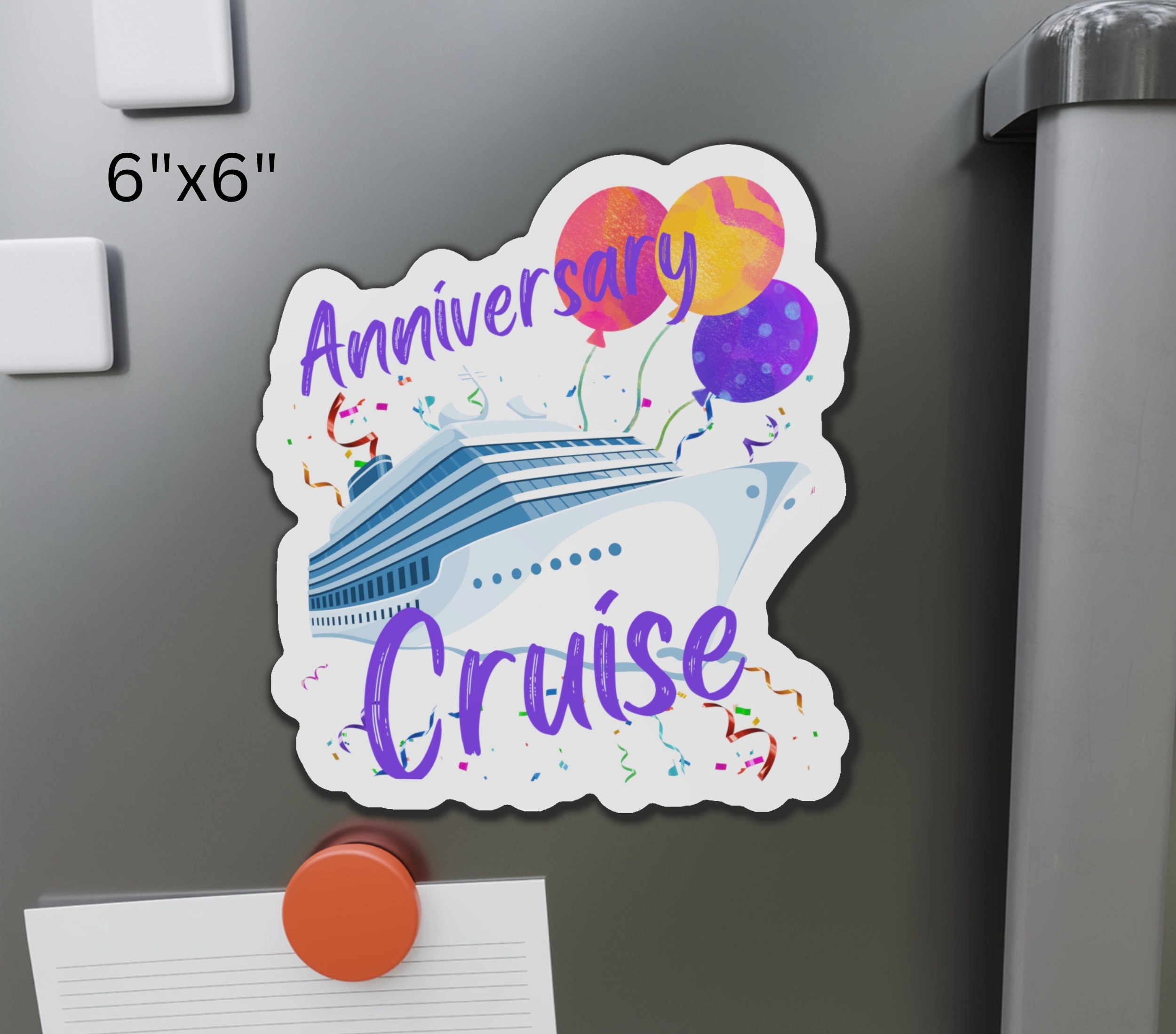 Anniversary Cruise Door Magnet, Anniversary Cruise Magnet, Anniversary ...