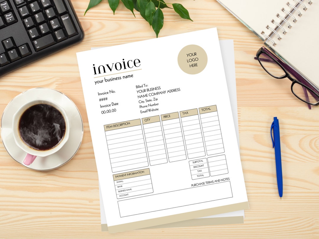Invoice Template | Modern , Minimal Professional Invoice | Canva ...