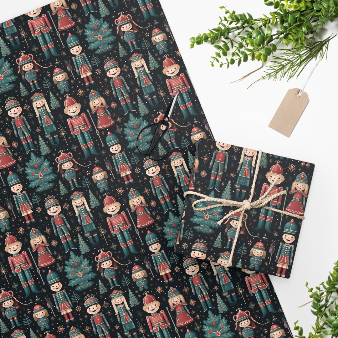 Christmas Wrapping Paper Nutcracker Christmas Paper - Etsy