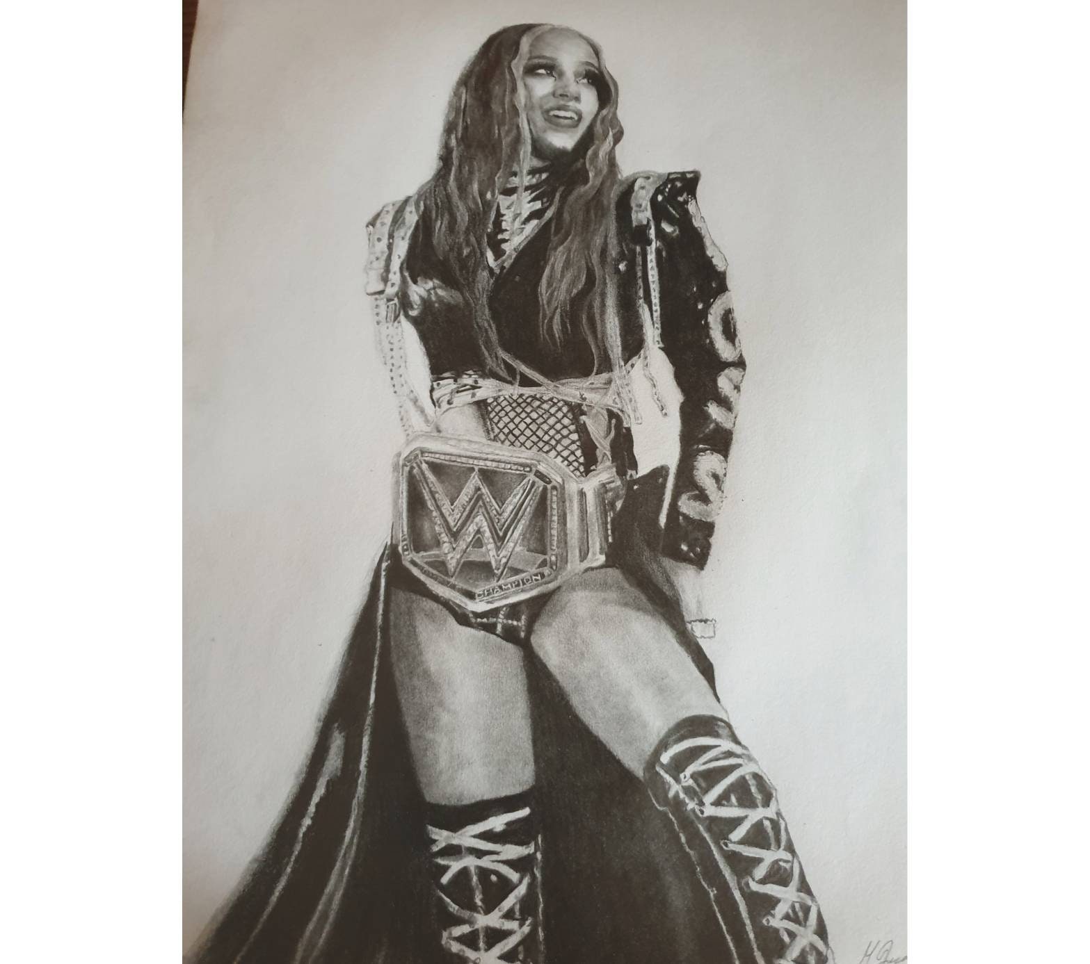 Sasha Banks Drawing 'moment for Life' wrestlemania 37 Entrance - Etsy