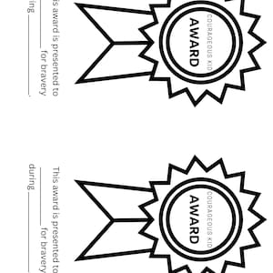 Printable Award for Children | Courageous Kid Award - Etsy