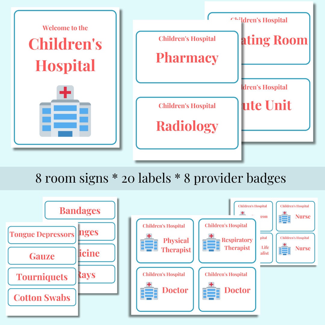 Hospital Pretend Play, Doctor Dramatic Play, Role Play, Montessori Play ...
