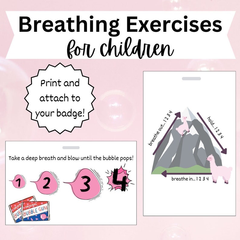 Breathing Exercises for Kids / Calming, Self-regulating, Coping ...