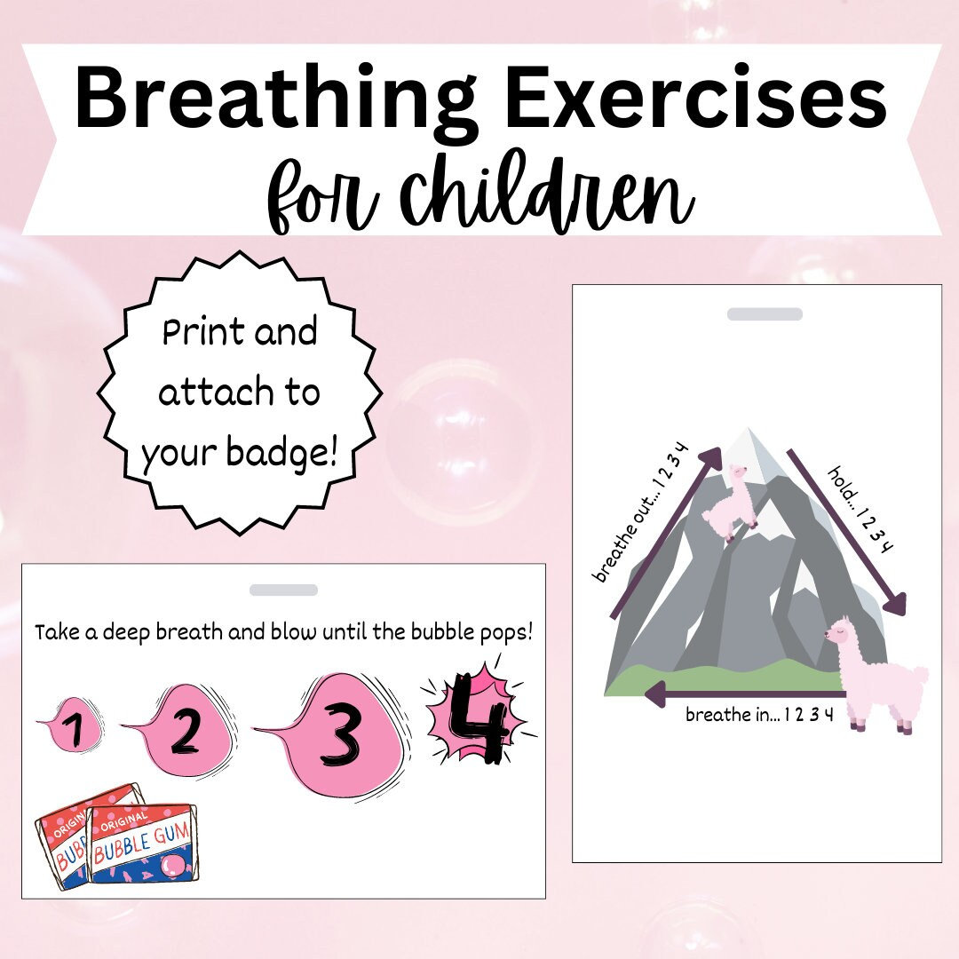 Breathing Exercises for Kids / Calming, Self-regulating, Coping ...