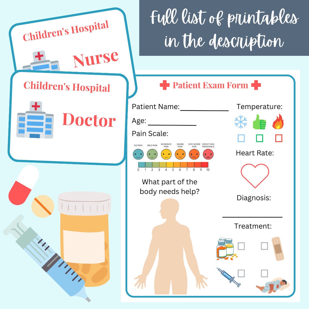 Hospital Pretend Play, Doctor Dramatic Play, Role Play, Montessori Play ...