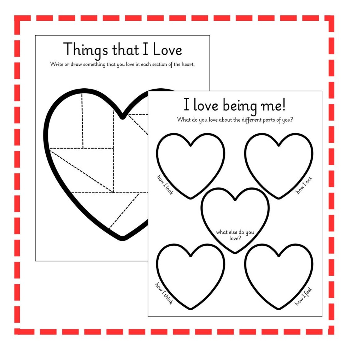 Printable Valentine's Day Activity Bundle, Digital Download Valentines ...