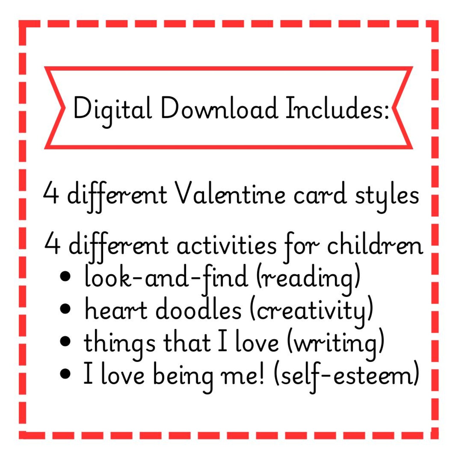 Printable Valentine's Day Activity Bundle, Digital Download Valentines ...