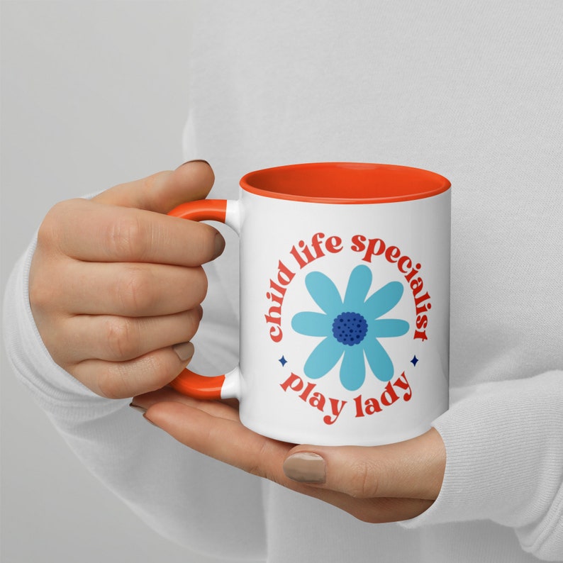 Child Life Specialist Coffee Mug / CCLS Play Lady Flower Design Mug ...