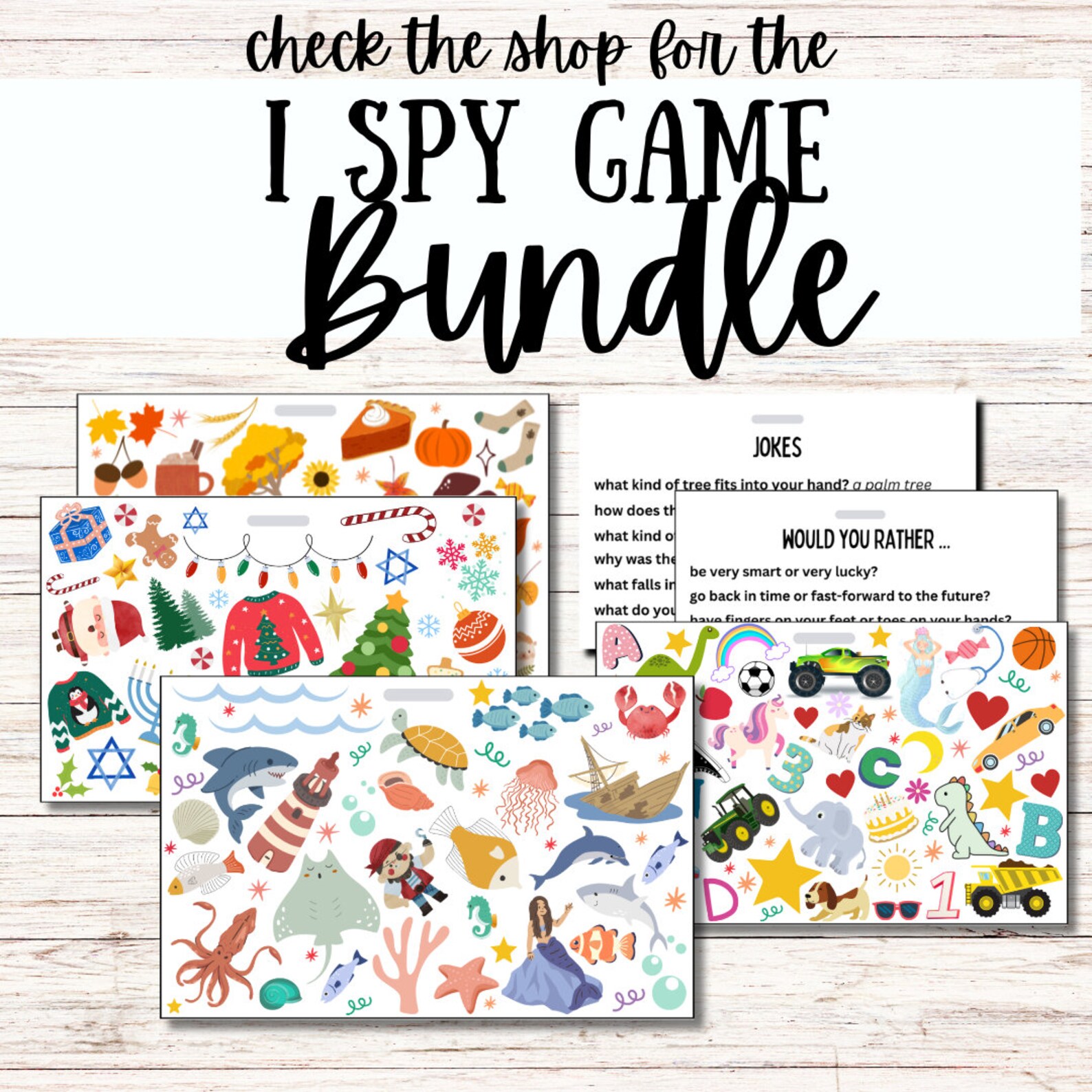 Holiday-themed Ispy Game for Work Badge / Child Life Specialist Coping ...