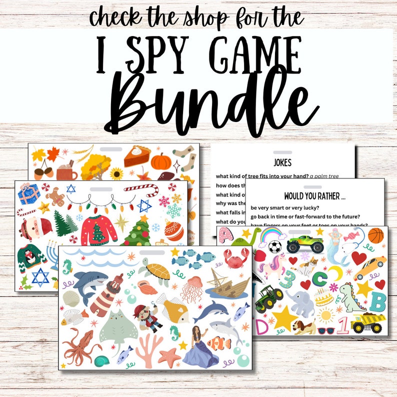 Holiday-themed Ispy Game for Work Badge / Child Life Specialist Coping ...