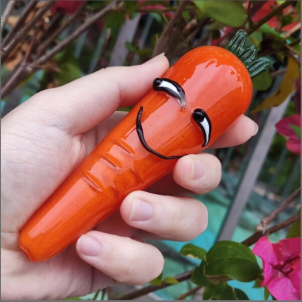 Orange Glass Pipe - Etsy