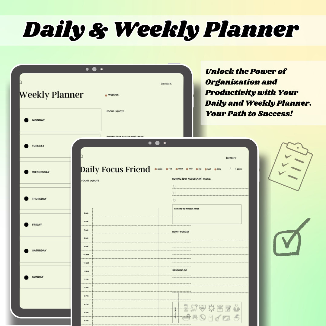 ADHD Digital Planner Neurodivergent Planner ADHD Planner - Etsy