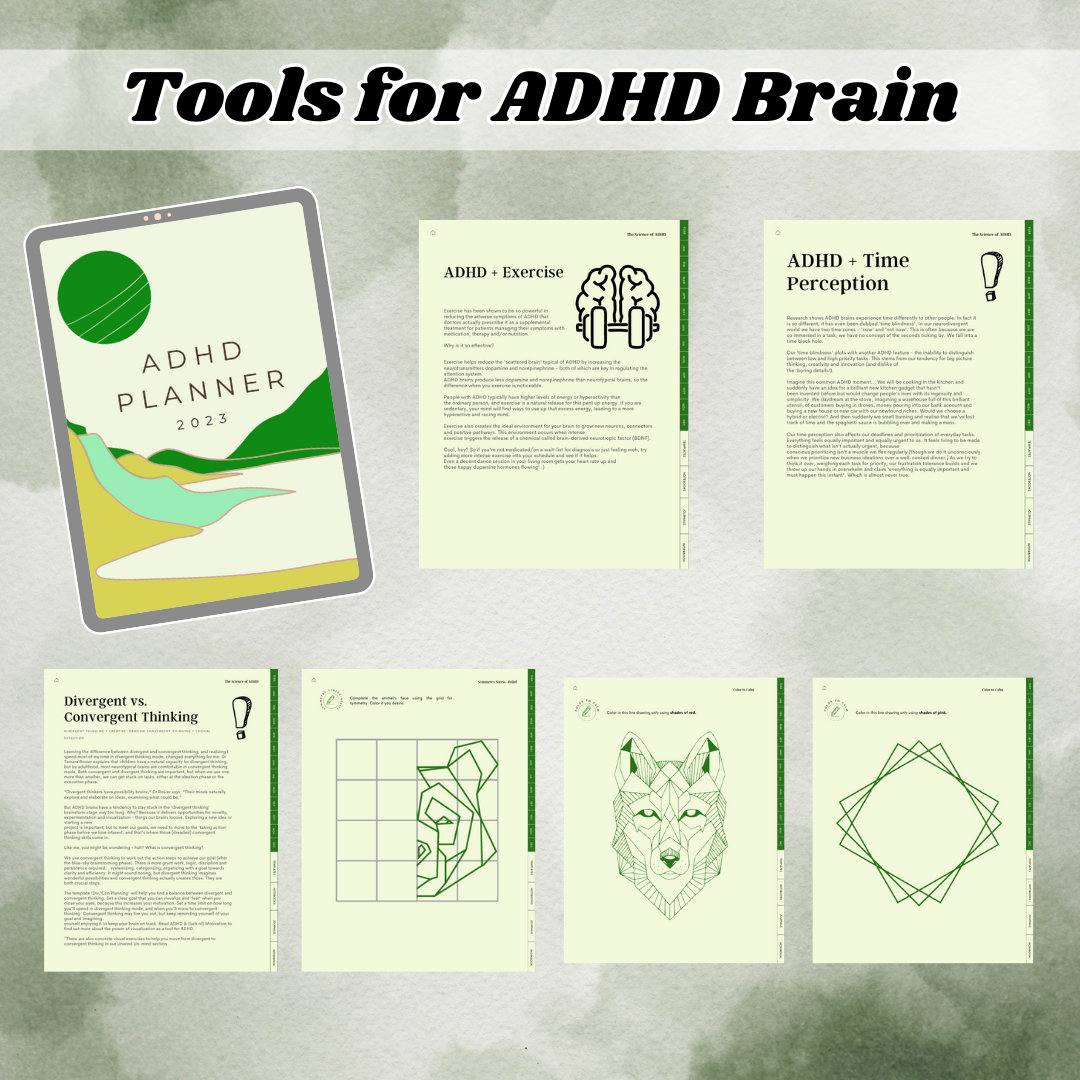 ADHD Digital Planner Neurodivergent Planner ADHD Planner - Etsy