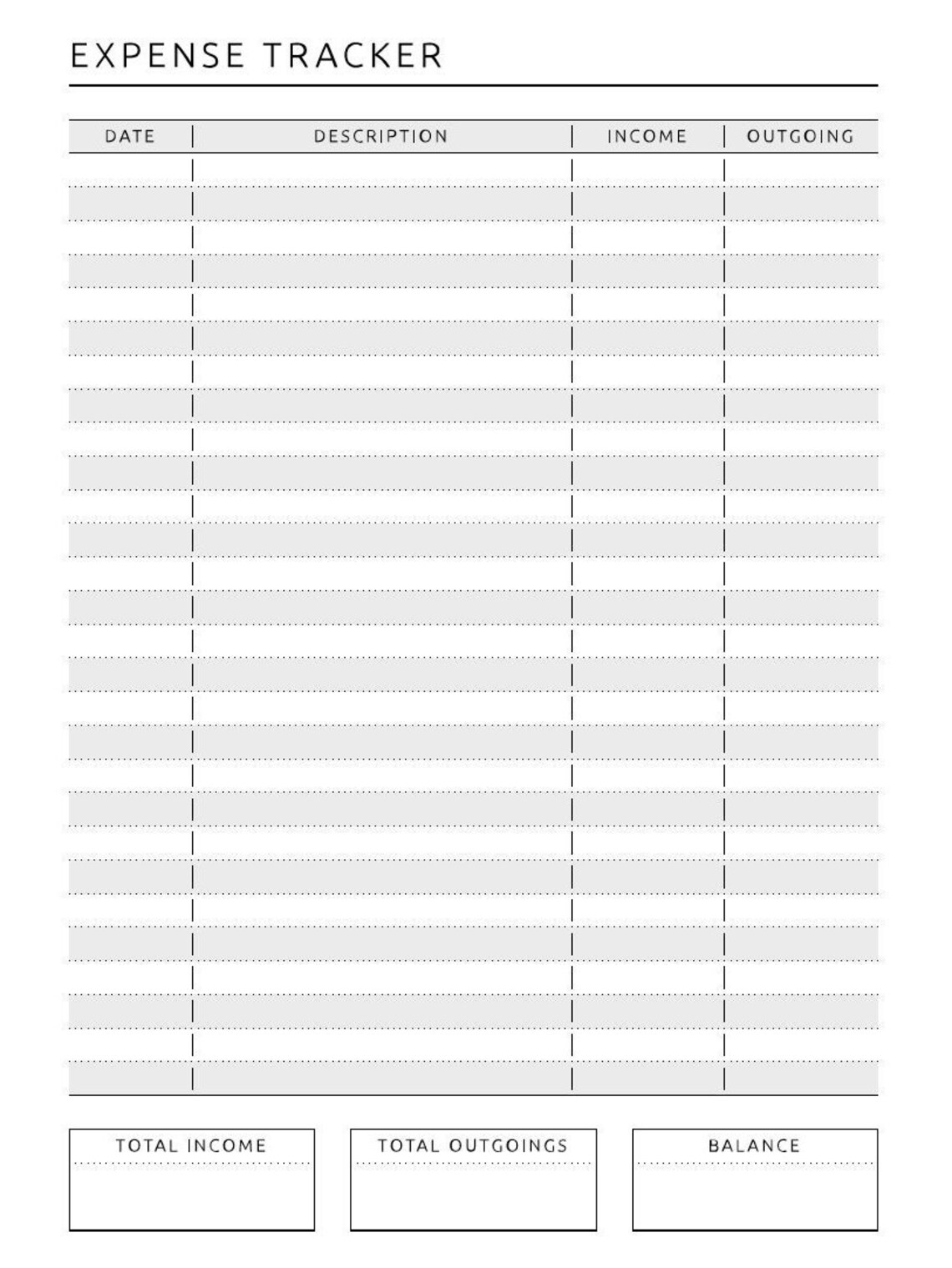 Self Employment Business Tracker - Etsy