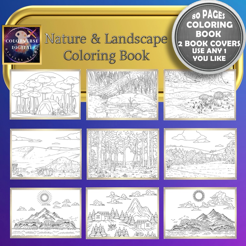 Nature Scenery Activity Book PDF | 80+ Printable Outdoor Pages ...