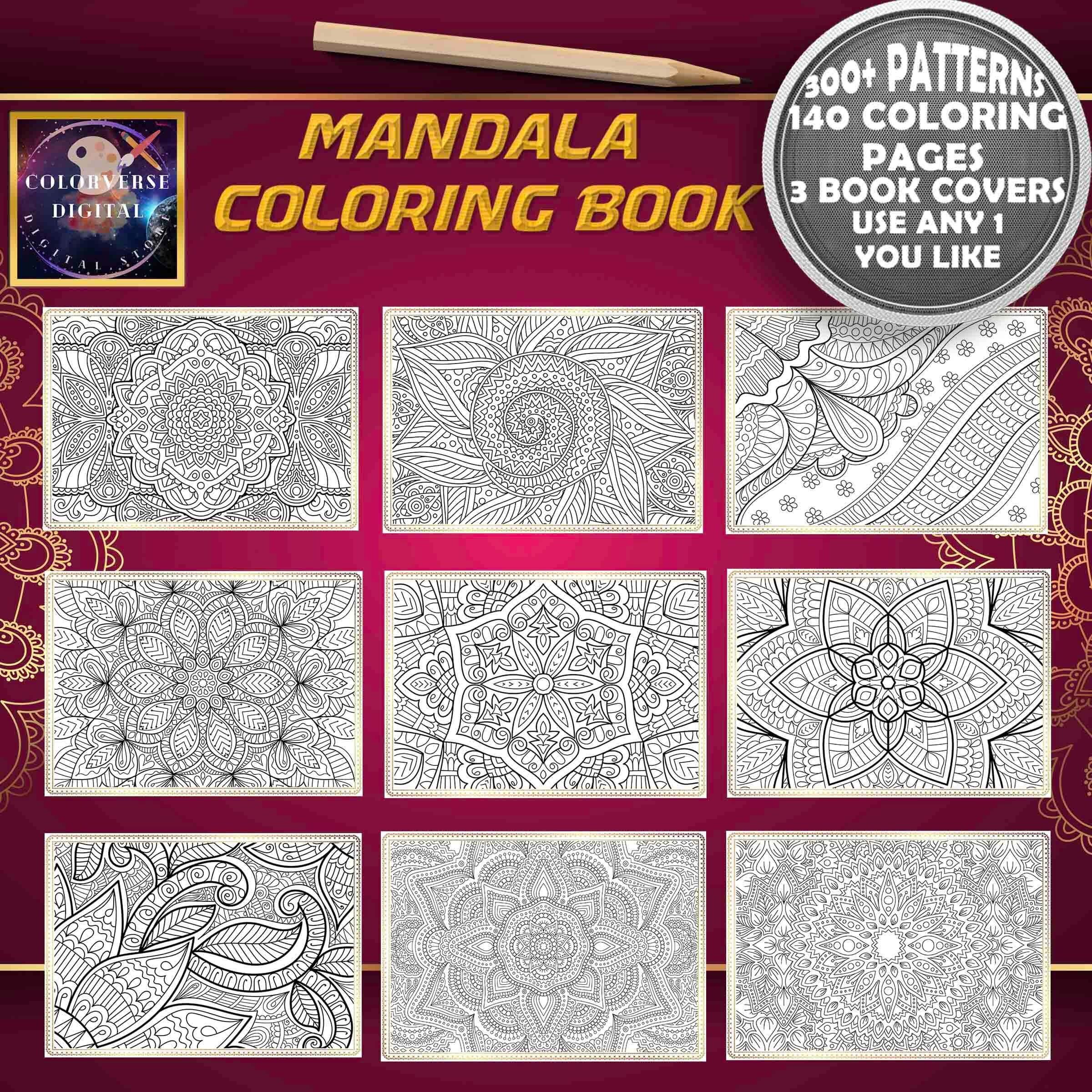 Printable Mandala Adult Coloring Book, Floral Mandala Coloring Pages ...