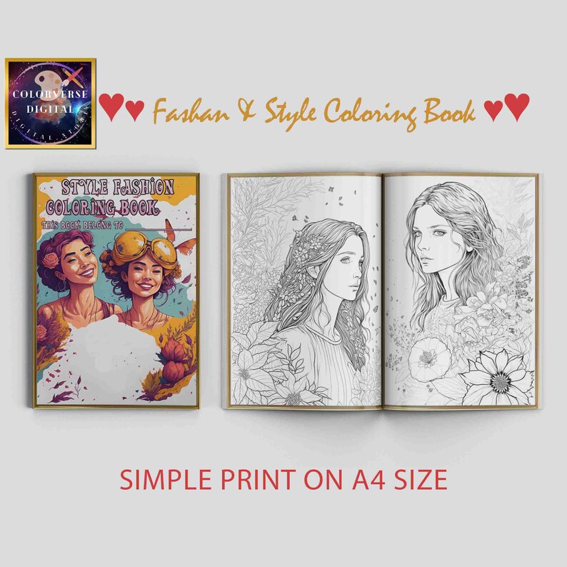 Fashion Coloring Printable Pages Coloring Sheets, Fashion Design Pdf ...
