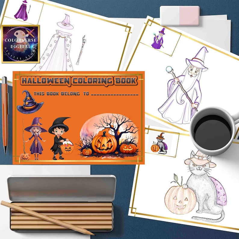 100 Halloween Coloring Pages | Witches, Wizards & Pumpkins | Fun ...