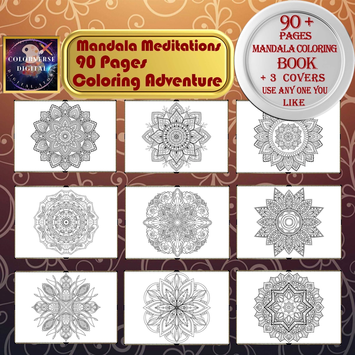 Mandala Coloring Pages | 100+ Printable Meditative Designs for Adults ...