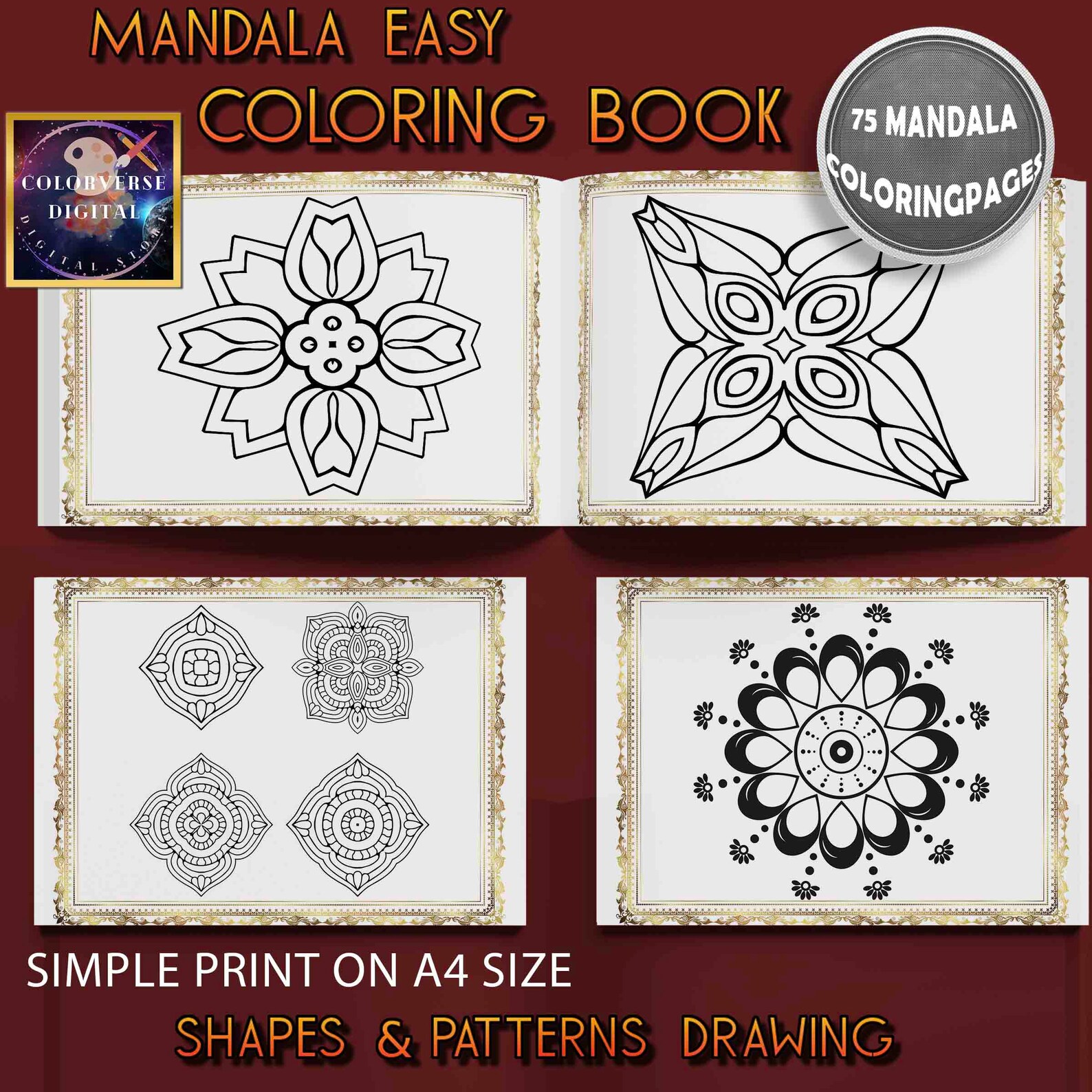 Best Seller Mandala Coloring Pages for Kids | Mandalas Art for ...