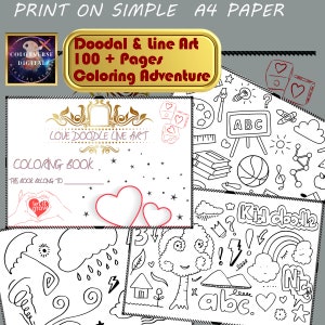 Doodles Kawaii Coloring Book Printable PDF Page Download - Cute and Fun ...