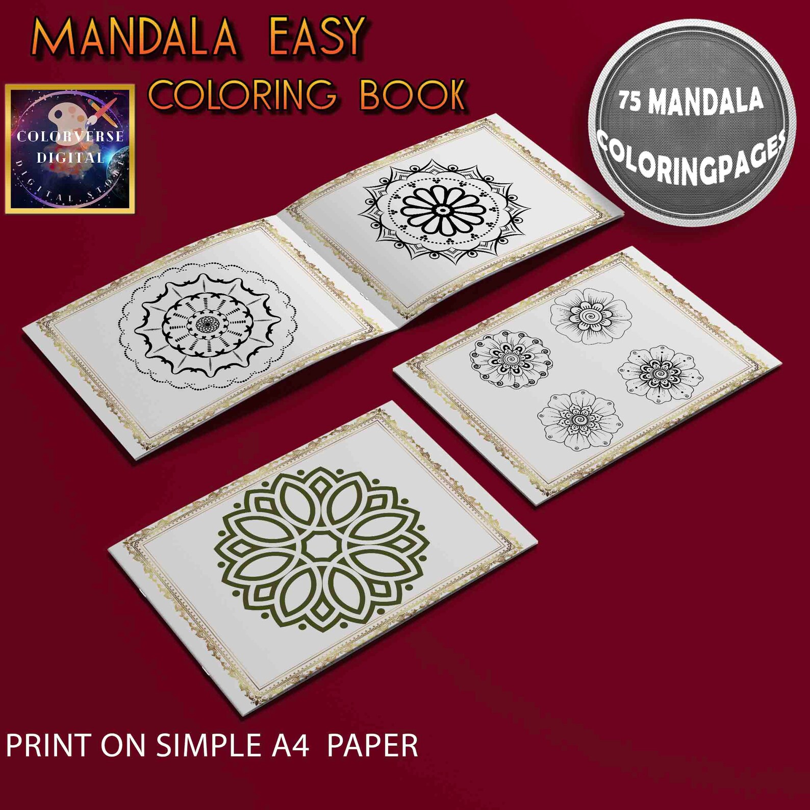 Best Seller Mandala Coloring Pages for Kids | Mandalas Art for ...
