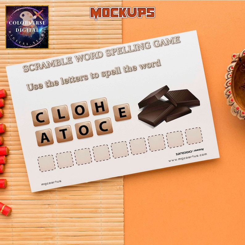 Word Scramble Puzzles for Kids | Toddler Activity Book | Preschool ...
