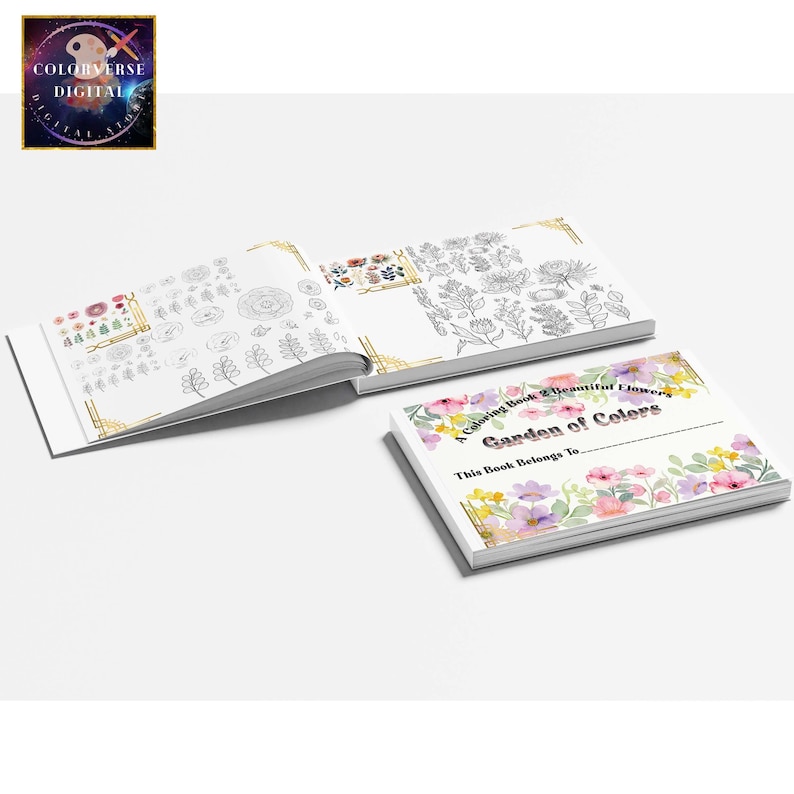 Floral Coloring Book, 100+ Flower Designs for Adults, Printable ...