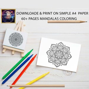 MANDALA COLORING Pages Kids & Adult Relaxing Activity Book With More ...