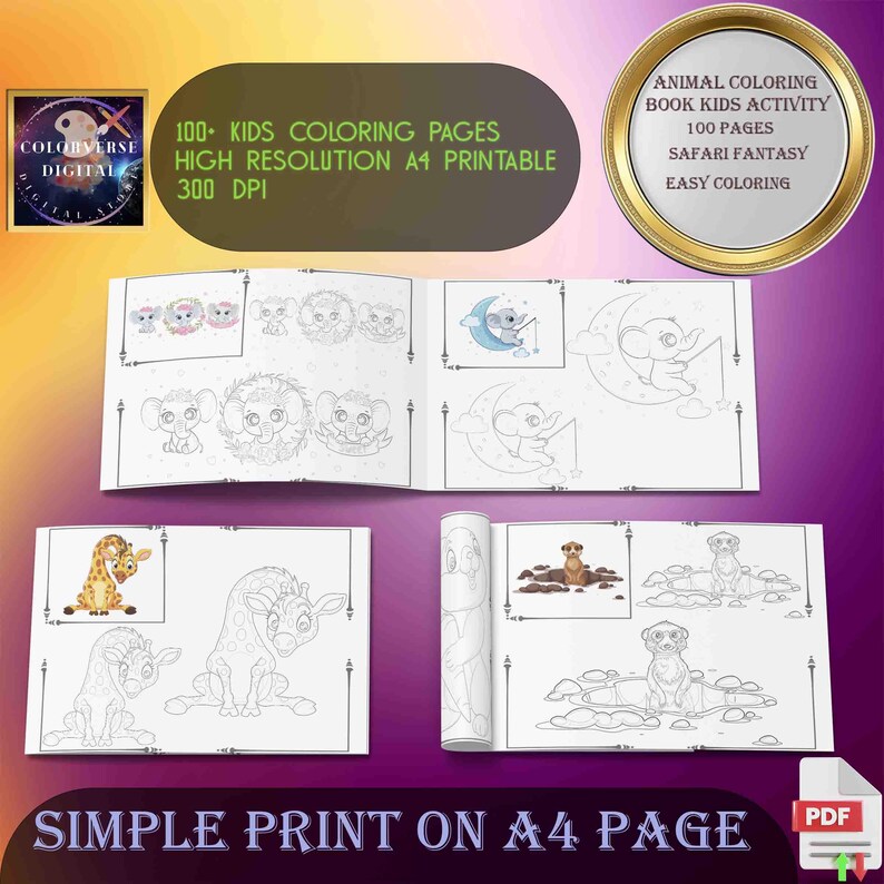 Wild Animal Coloring Pages | 100+ Zoo Animal Printable Sheets | Jungle ...