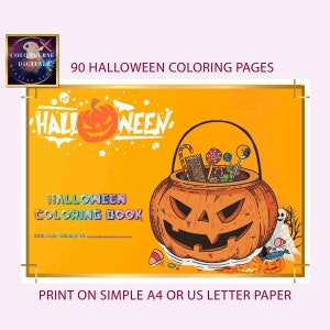 Fantasy HALLOWEEN Coloring Book Printable PDF Gothic Creepy - Etsy