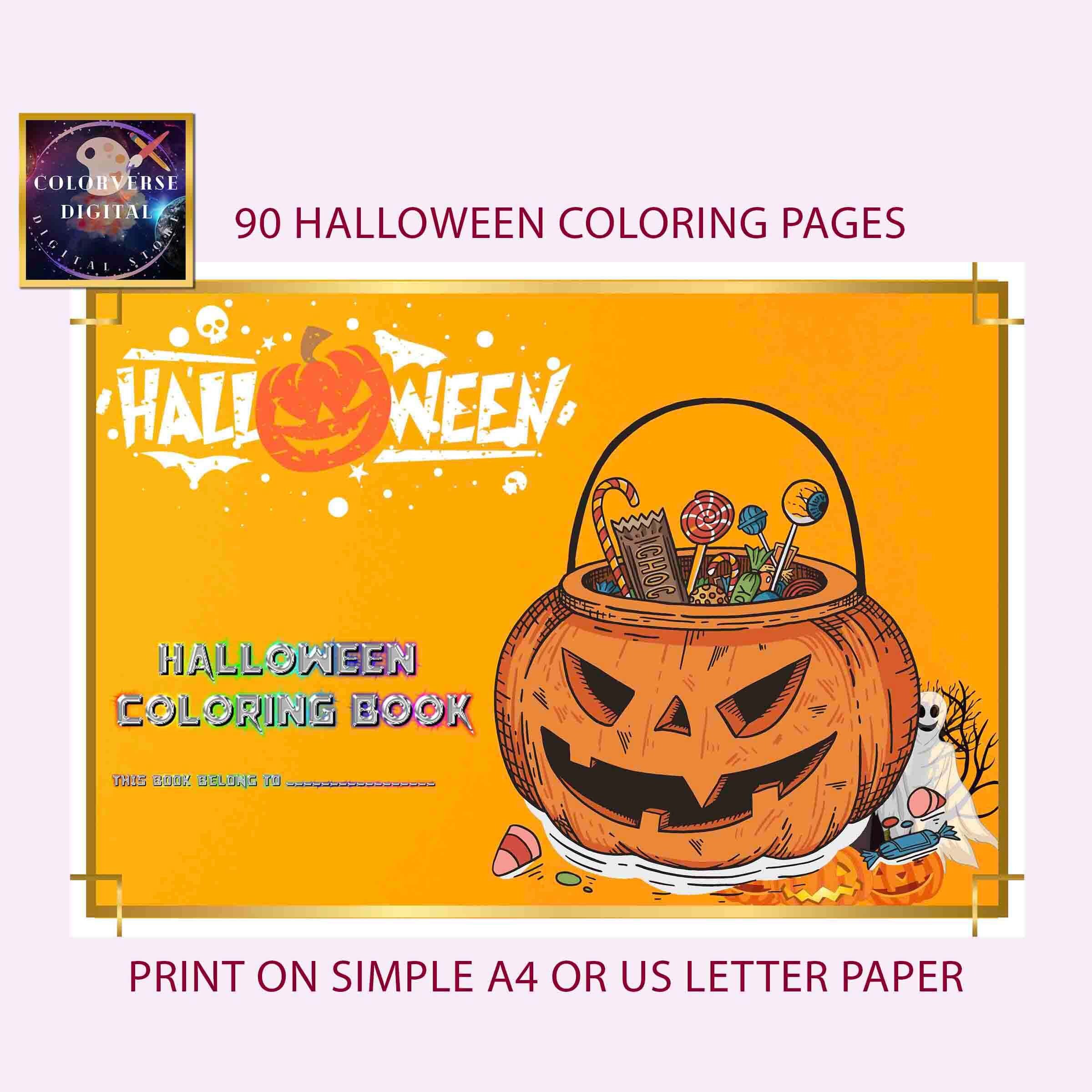 Fantasy HALLOWEEN Coloring Book Printable PDF Gothic Creepy - Etsy