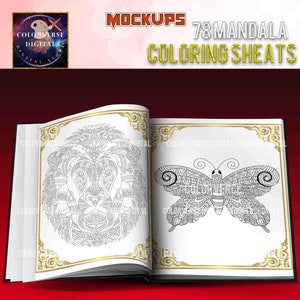 Mandala Animal Coloring Book: Relaxing Printable Designs for Adults ...