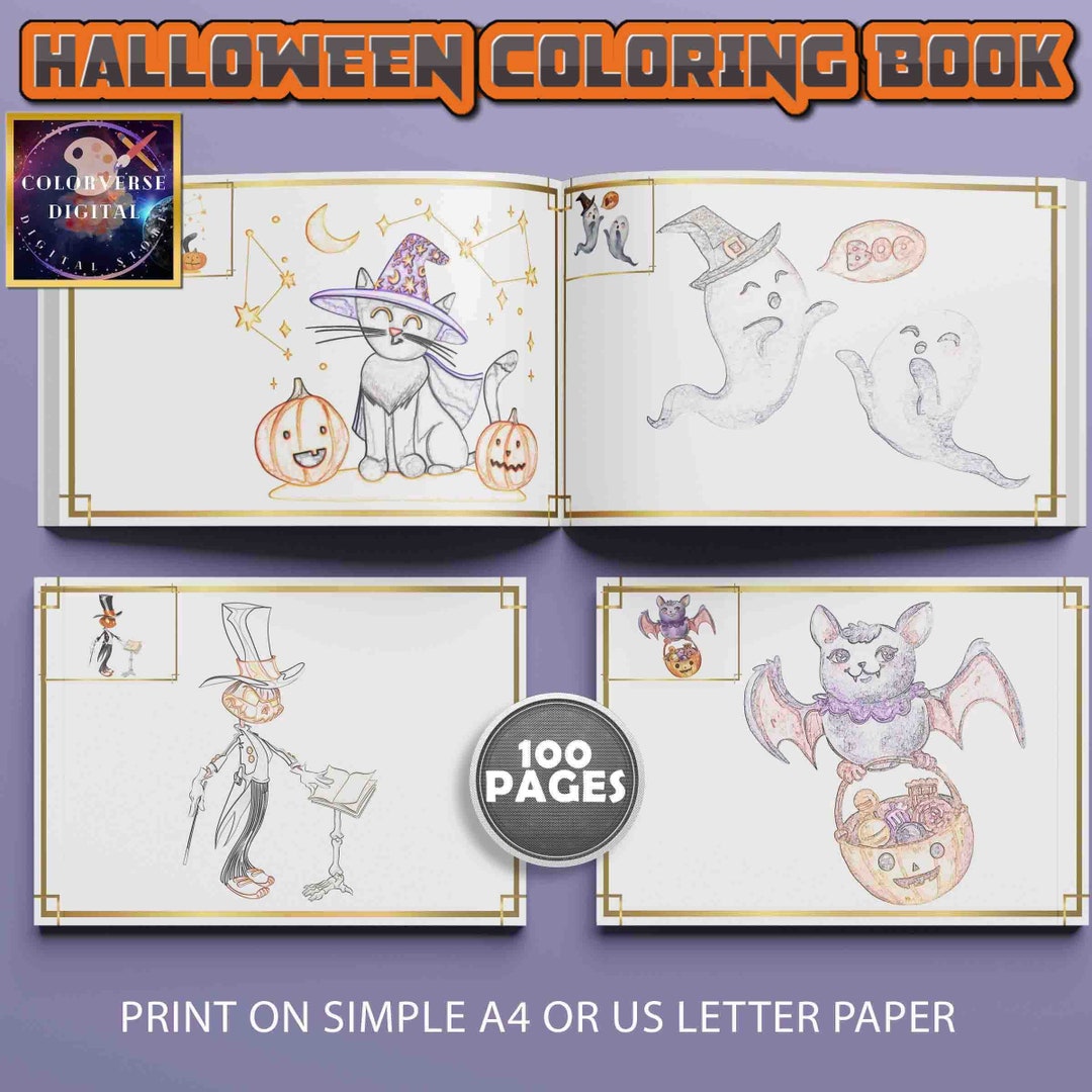 100 Halloween Coloring Pages | Witches, Wizards & Pumpkins | Fun ...